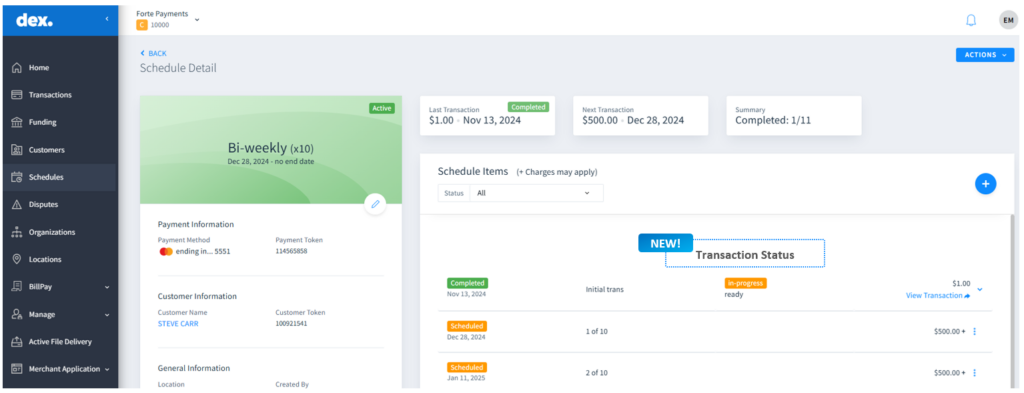 Upgraded Transaction Tools in Dex: Daily Summaries, New Fields, and ...