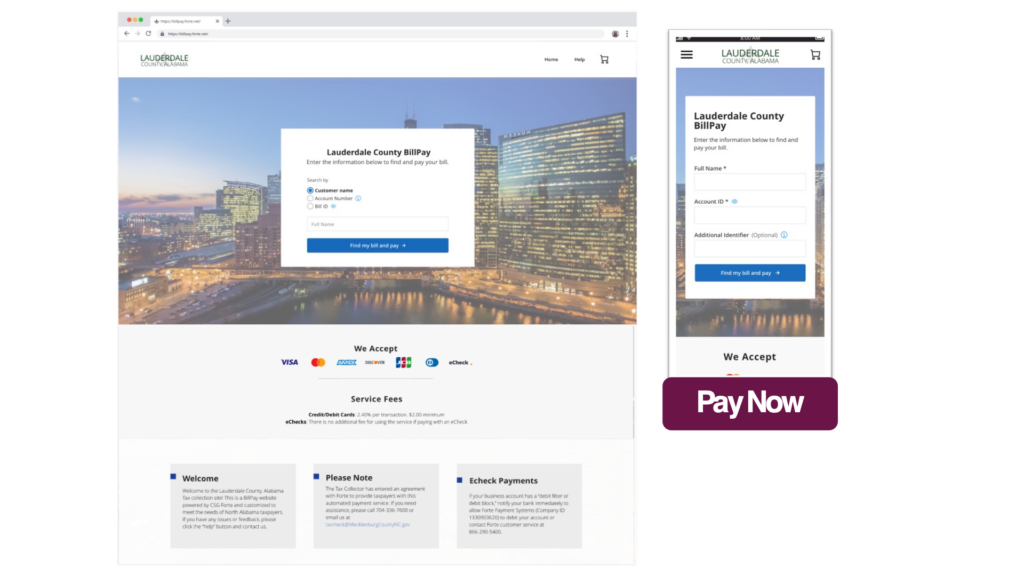 ENHANCED BILLPAY PORTAL HOME PAGE - CSG Forte