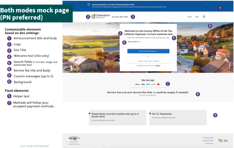 ENHANCED BILLPAY PORTAL HOME PAGE - CSG Forte