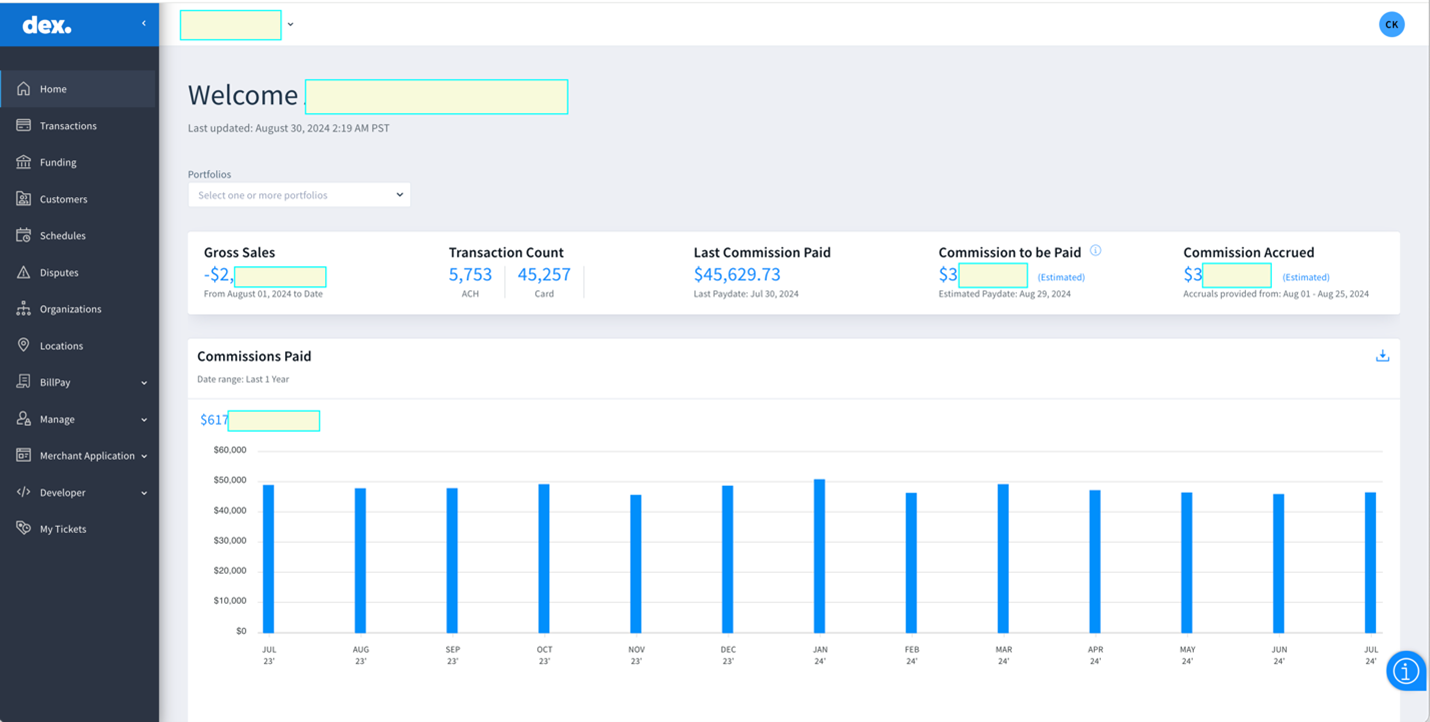 PARTNER DASHBOARD IN DEX - CSG Forte